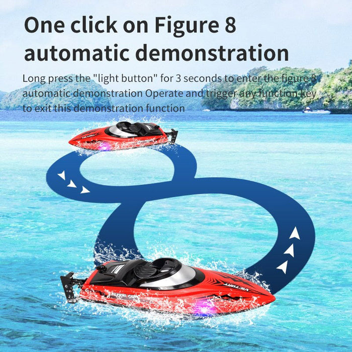 RC Boat HJ811 2.4Ghz High-Speed RC Water Speed Boat Sealed Waterproof