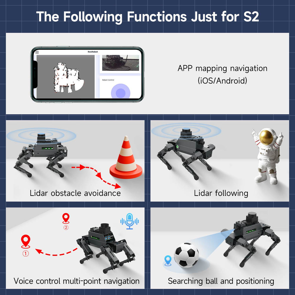 Yahboom 12DOF Robot Dog DOGZILLA S1/S2 STEM Education Python Programmi