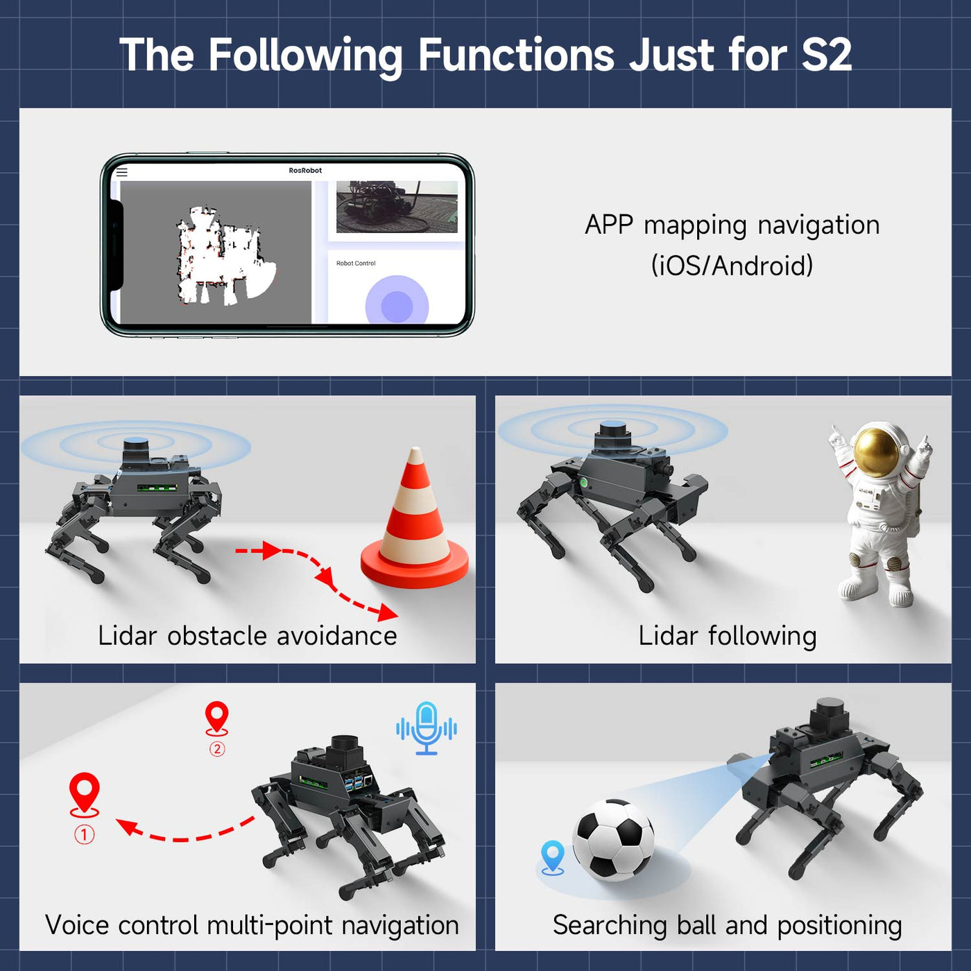 Yahboom 12DOF Robot Dog DOGZILLA S1/S2 STEM Education Python Programmi